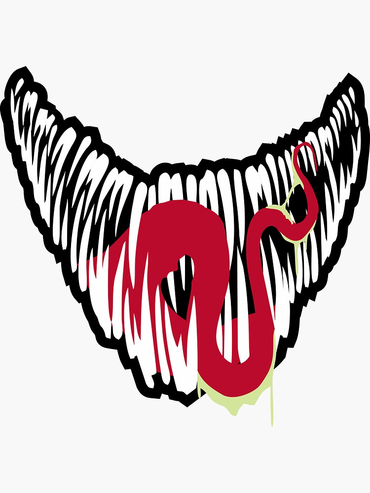 "Venom Smile" Sticker for Sale by marlf | Redbubble