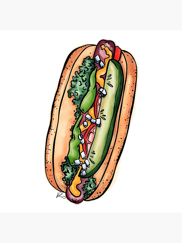 "Chicago Dog" Art Print for Sale by vlharnden | Redbubble