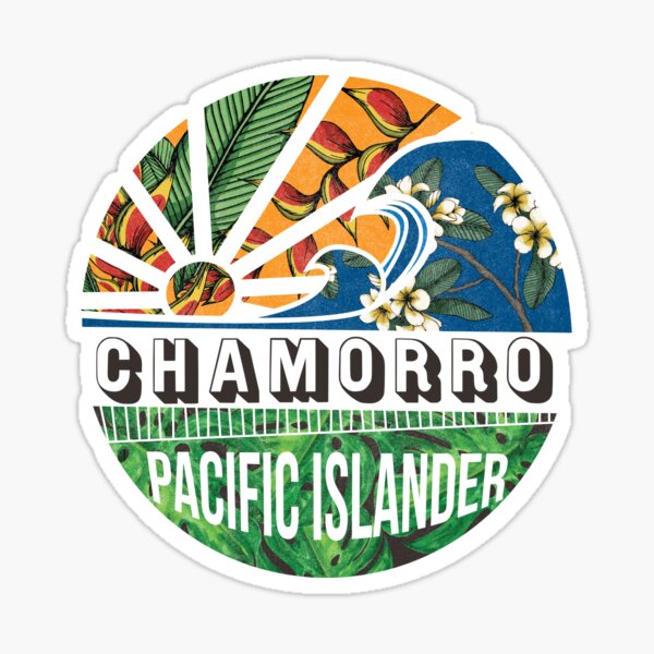 "Chamorro Tropical Design" Sticker by aangoco | Redbubble