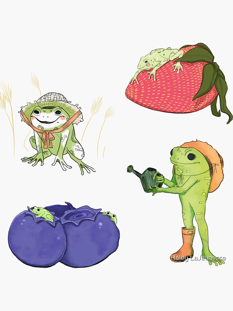 "Farmer Frogs" Sticker for Sale by HLaJeunesse | Redbubble