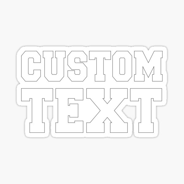 "Custom Funny" Sticker for Sale by SALIHI | Redbubble
