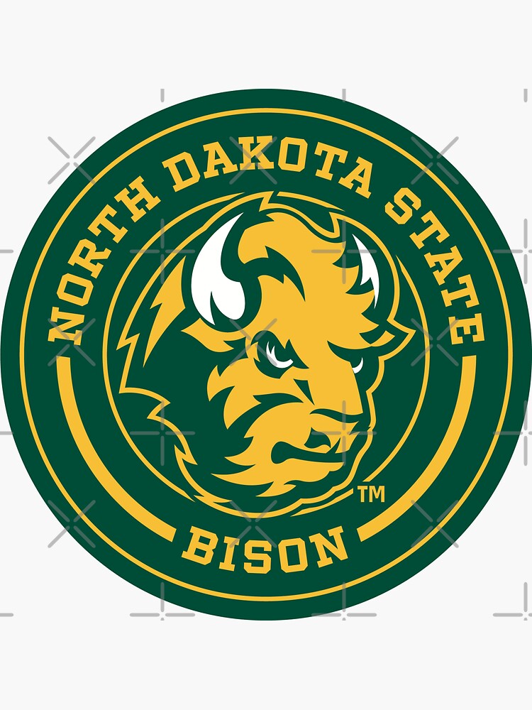 "NDSU - Circle" Sticker for Sale by Joshua Wuflestad | Redbubble