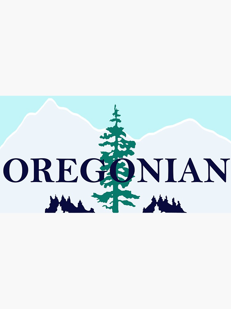 "Oregonian License Plate" Sticker for Sale by bymirabel | Redbubble