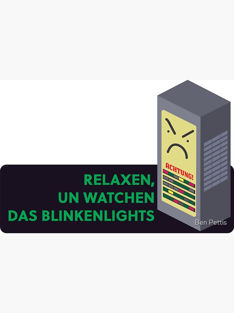 Póster «Blinkenlights - Servidor de dibujos animados» de bpettis ...