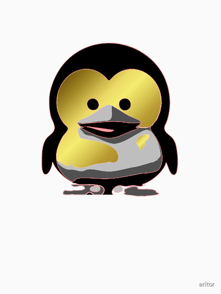 "Linux Baby Tux Gold" T-shirt for Sale by eritor | Redbubble | imac t ...