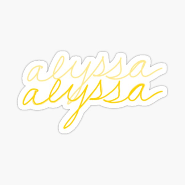 "alyssa sticker" Sticker by eisenoli000 | Redbubble