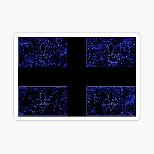 "Flag of Quebec" Sticker for Sale by RBFDesign | Redbubble