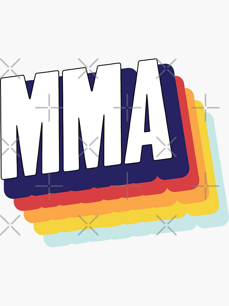 "MMA" Sticker for Sale by Lightfield | Redbubble
