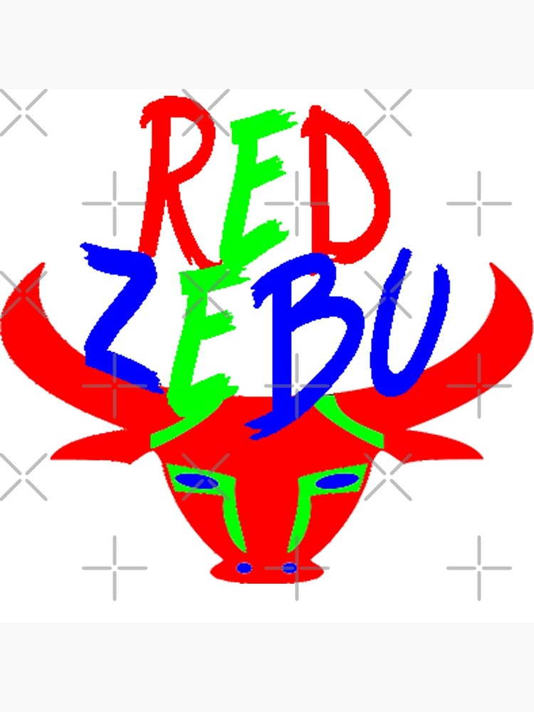 "RED ZEBU LOGO BY AXOREYAT" Art Print for Sale by AXOREYAT | Redbubble