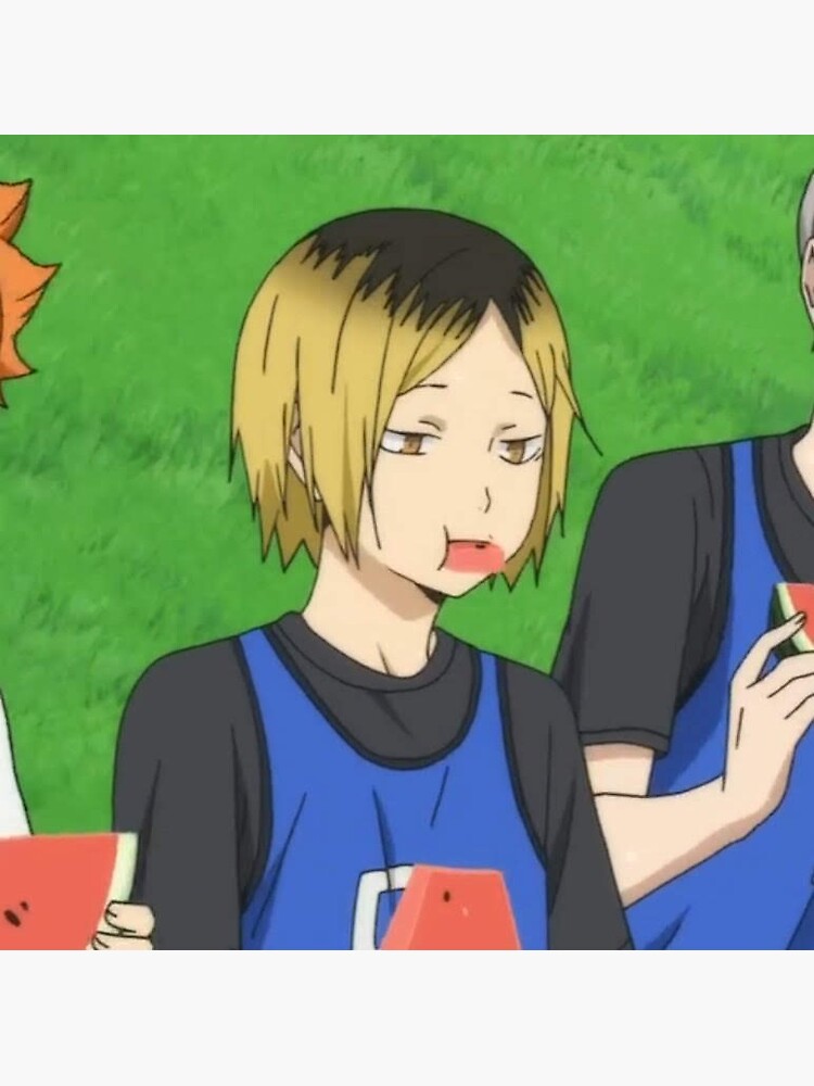 "kenma eating watermelon | haikyuu" Magnet for Sale by Elliechavex ...