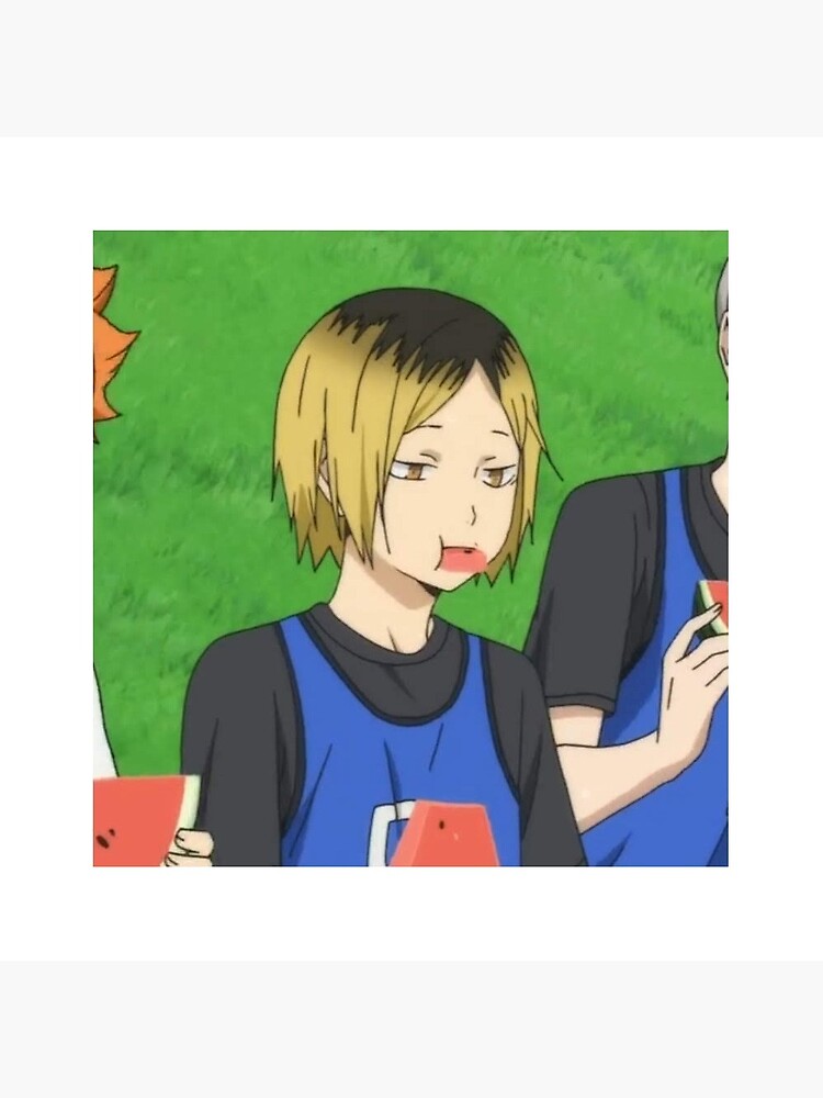 "kenma eating watermelon | haikyuu" Pin for Sale by Elliechavex | Redbubble
