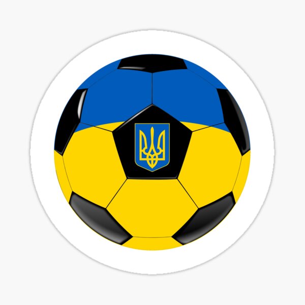 "Ukraine - Ukrainian Flag - Football or Soccer" Sticker by graphix ...