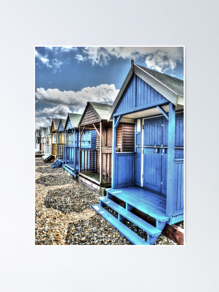 "Beach Huts" Poster by guidedspirit | Redbubble