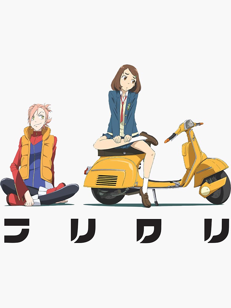 "FLCL-scooter" Sticker for Sale by MrSimpler | Redbubble