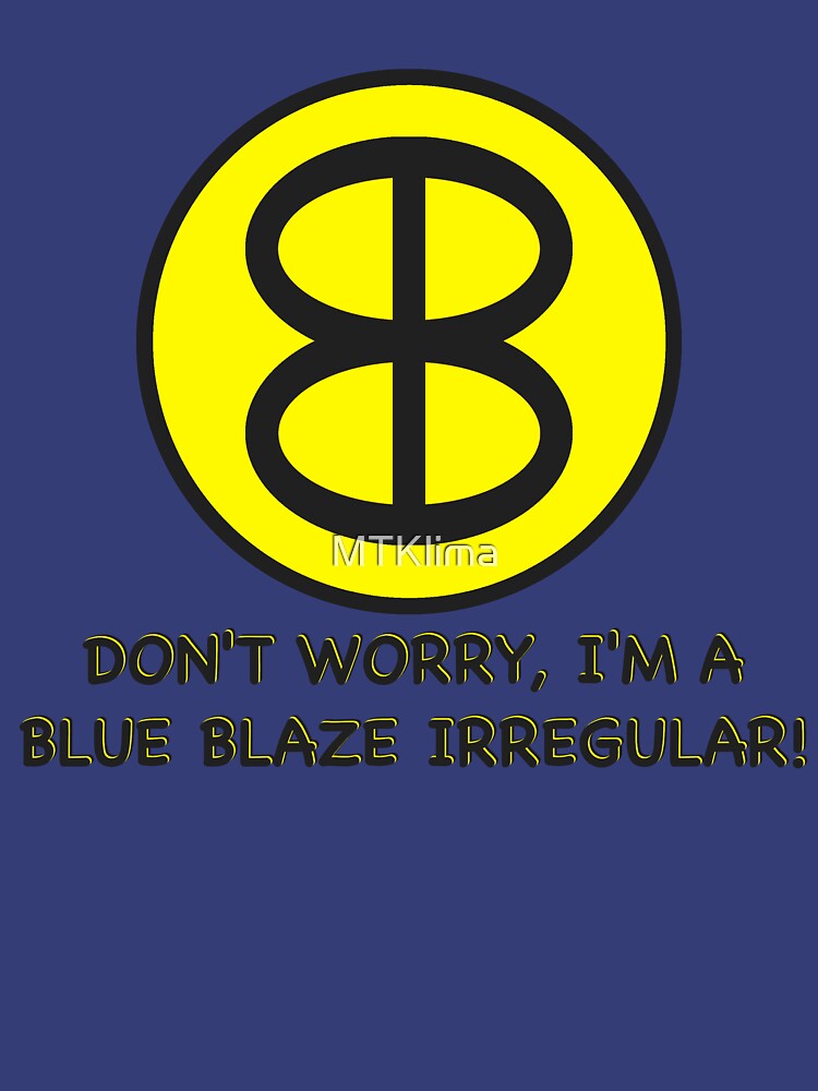 "Blue Blaze Irregular" T-shirt for Sale by MTKlima | Redbubble ...