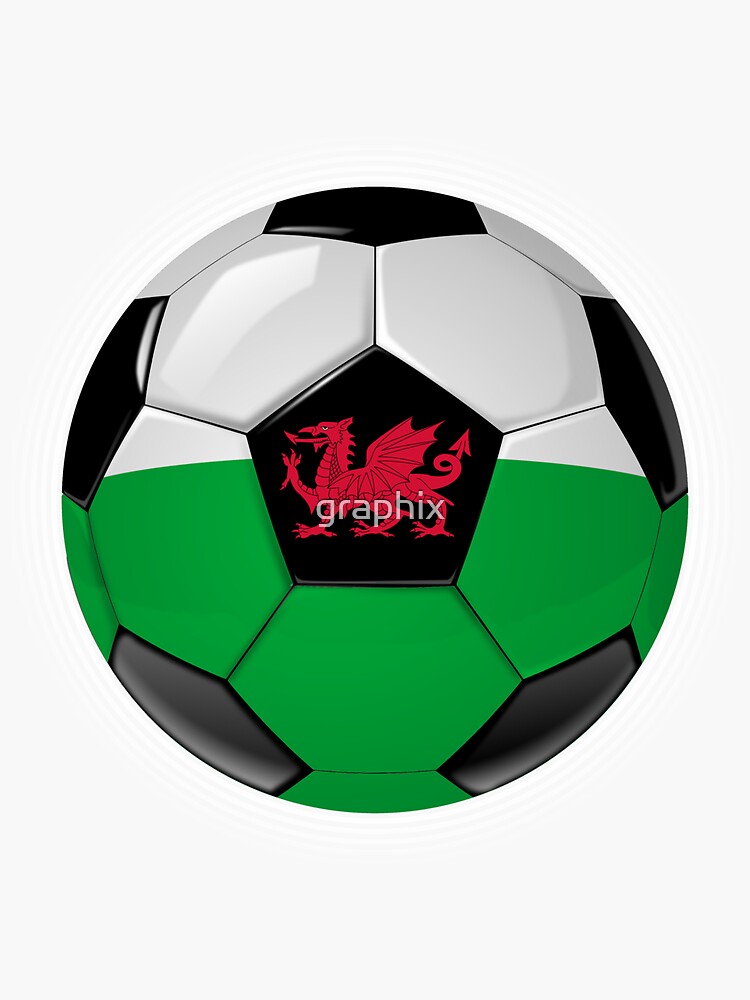 "Wales - Welsh Flag - Football or Soccer" Sticker for Sale by graphix ...