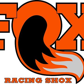 "Fox Racing Shox - Orange" Sticker for Sale by ItsMeRuva | Redbubble