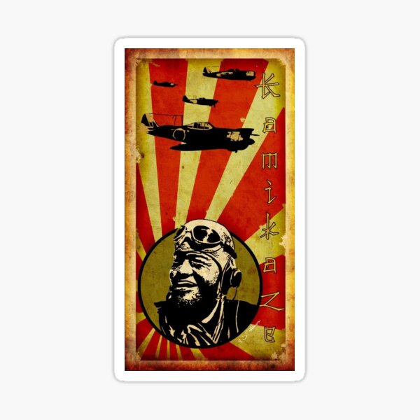 "kamikaze" Sticker for Sale by 18Maxim18 | Redbubble