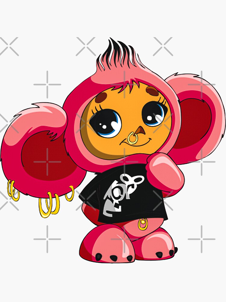 "Modern Cheburashka sticker" Sticker for Sale by gitarus | Redbubble