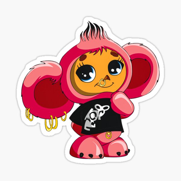 "Modern Cheburashka sticker" Sticker for Sale by gitarus | Redbubble