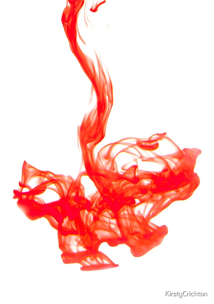 "Red Ink Swirl" by KirstyCrichton | Redbubble