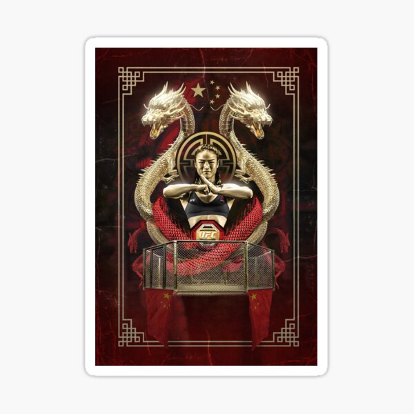 "Weili Zhang: UFC Champion: Chinese MMA" Sticker for Sale by mikey2468 ...