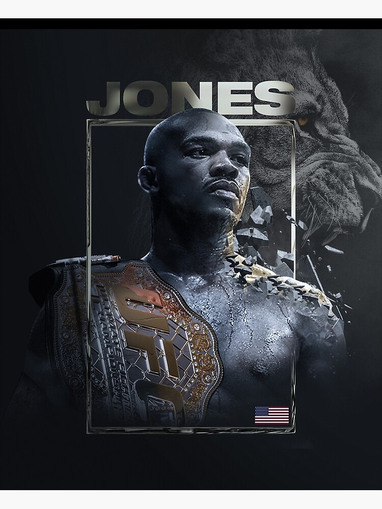 "Jon "Bones" Jones: P4P #1" Poster for Sale by Combat Design | Redbubble