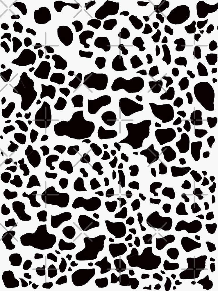 "Cow Prints Moo!" Sticker by Keeml | Redbubble
