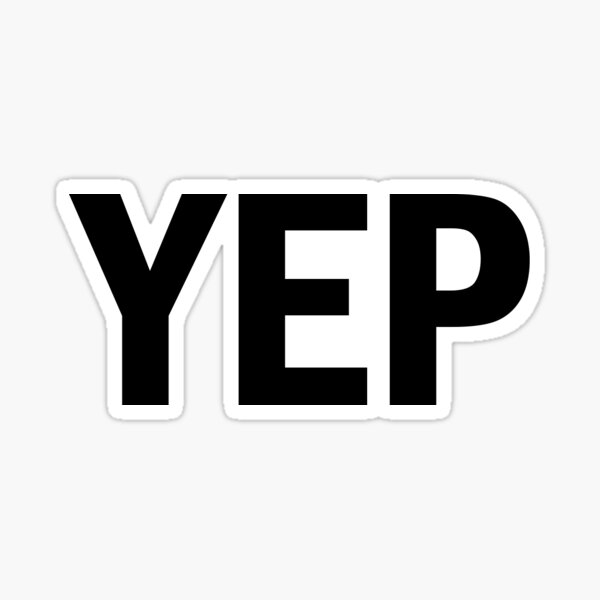 "YEP emote / meme" Sticker for Sale by crecks | Redbubble