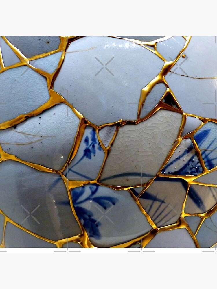 "Kintsugi" Pin for Sale by delfmeunier | Redbubble