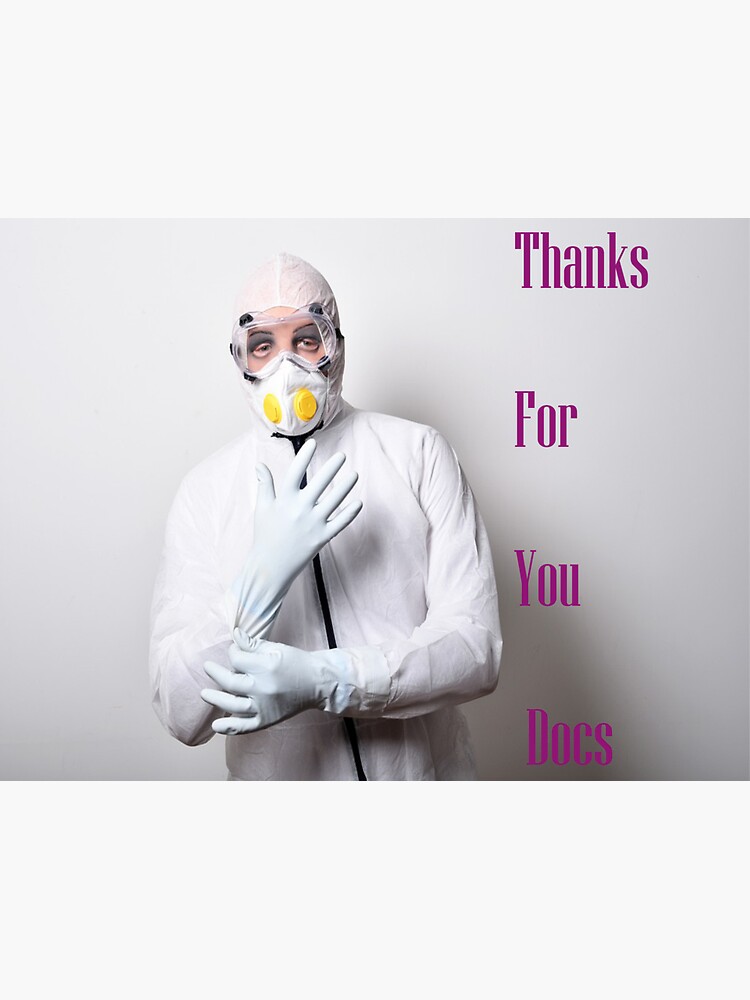 "thank you doctors, thank you doc," Sticker for Sale by Gades20 | Redbubble