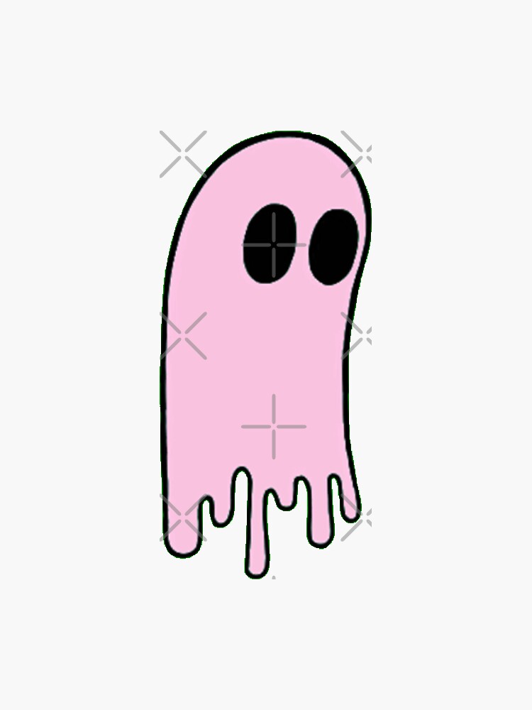 "pink ghost sticker" Sticker by francis785 | Redbubble