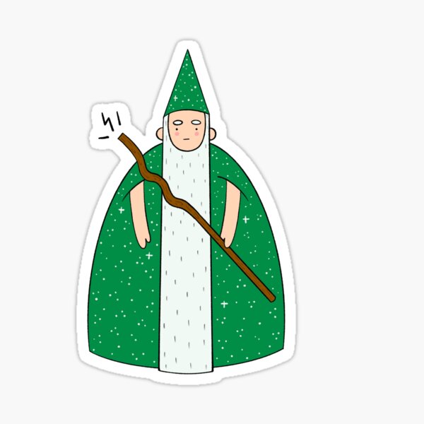 "Wizard " Sticker for Sale by evalol | Redbubble