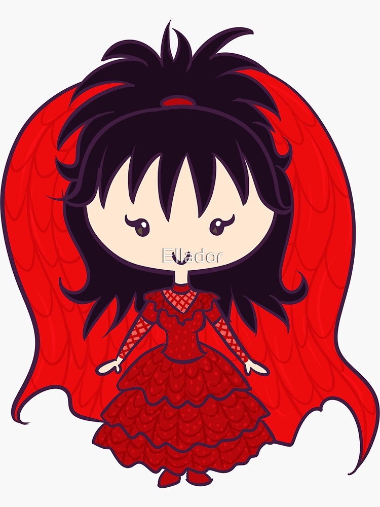 "Lydia Deetz - Lil' CutiE" Sticker for Sale by Ellador | Redbubble