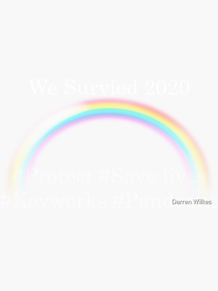 "We Survived 2020" Sticker by daze420 | Redbubble