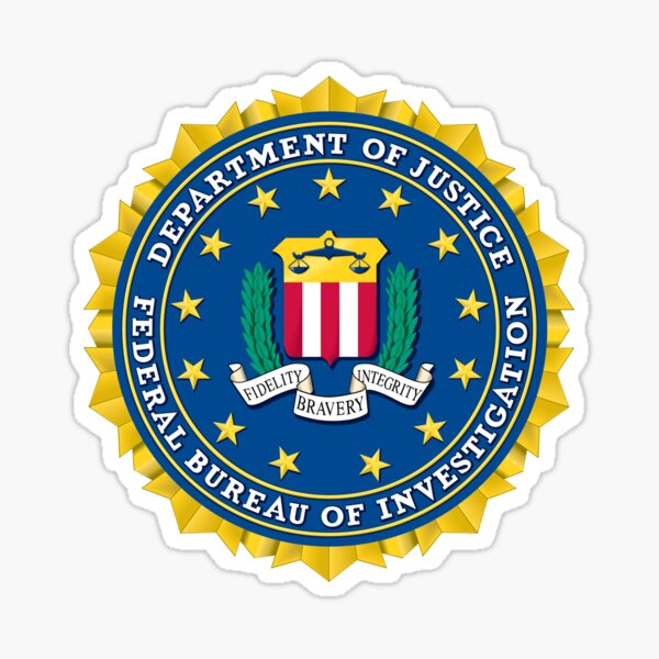 "F B I logo" Sticker by Ggrreegg89 | Redbubble