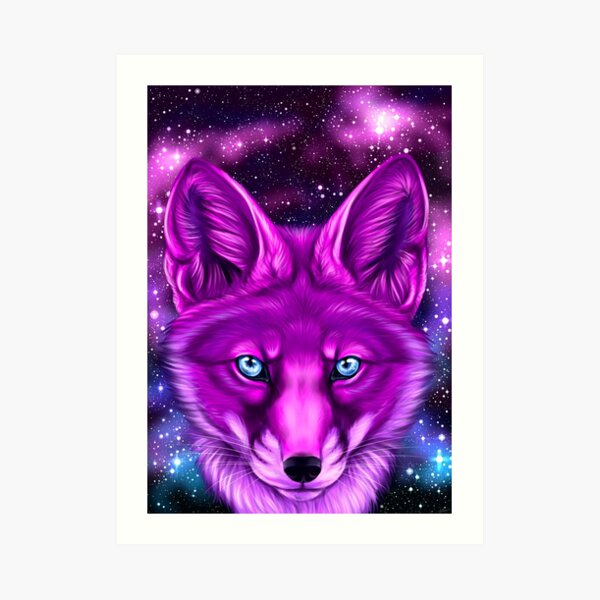 "Galaxy Fox" Art Print for Sale by korrok | Redbubble