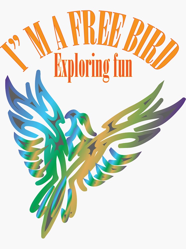"Free bird" Sticker for Sale by jdey0621 | Redbubble