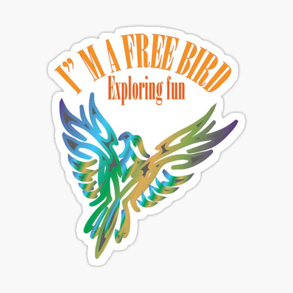"Free bird" Sticker for Sale by jdey0621 | Redbubble
