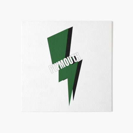 "plym state lightning bolt" Art Board Print for Sale by designs-hj ...