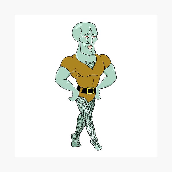 "Spicy Handsome Squidward" Photographic Print for Sale by McKenzie ...