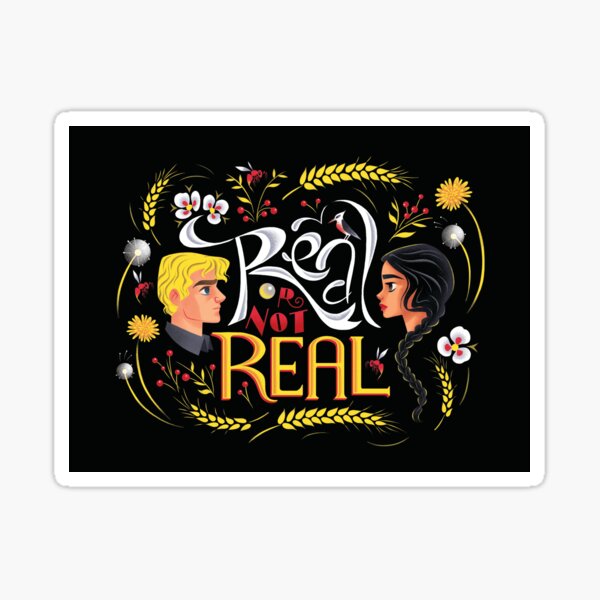 "Real Or Not Real" Sticker by FABIOLAGARZA | Redbubble