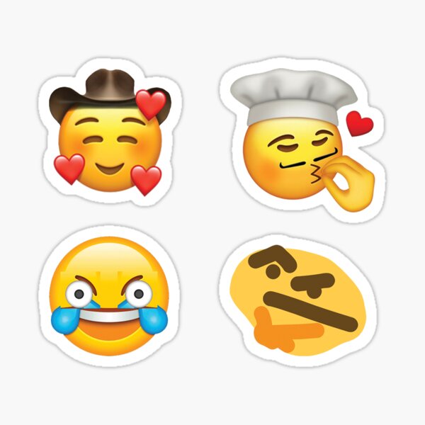 "Meme Emoji Pack of 4" Sticker for Sale by ancheta | Redbubble