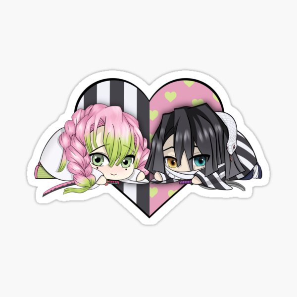 Mitsuri Kanroji Chibi Stickers | Redbubble