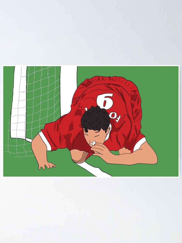 "Robbie Fowler Classic 90s Celebration" Poster for Sale by Hevding ...