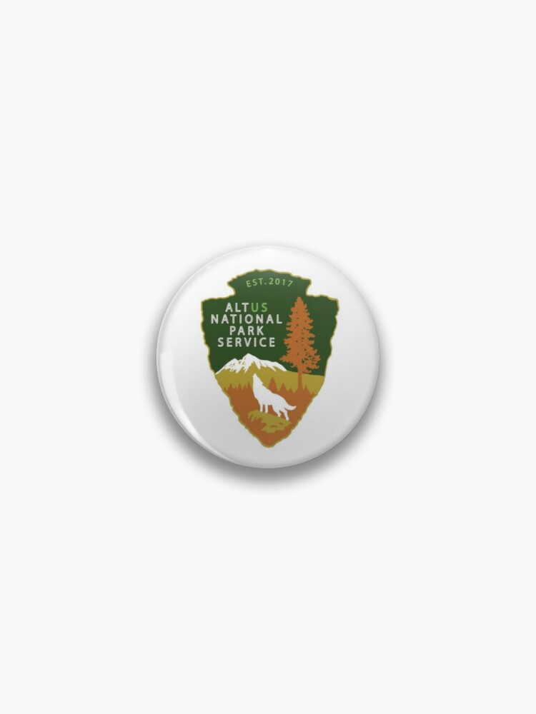 "ALT National Parks Logo Resist!" Pin for Sale by mbarry628 | Redbubble