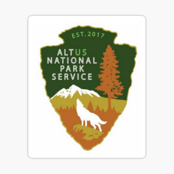 "ALT National Parks Logo Resist!" Sticker for Sale by mbarry628 | Redbubble