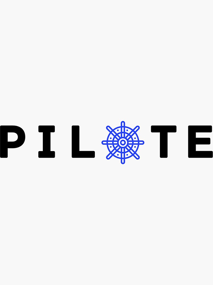 "Pilot Stickers" Sticker for Sale by PILOTE69 | Redbubble