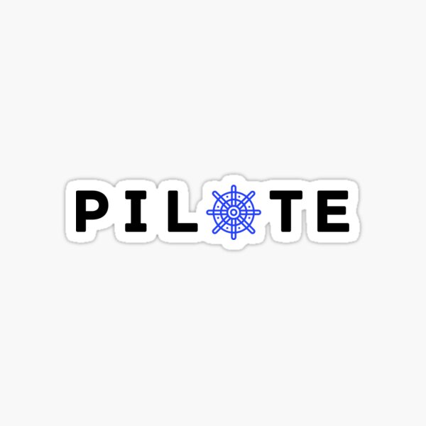 "Pilot Stickers" Sticker for Sale by PILOTE69 | Redbubble