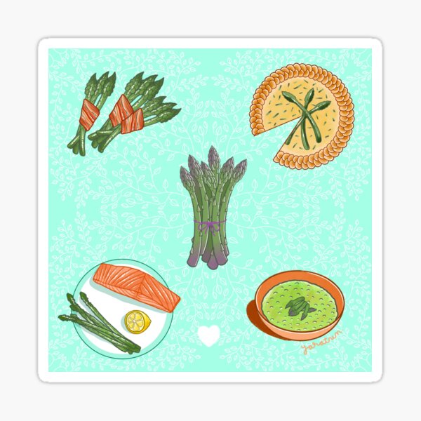 "Spargel Harvest" Sticker by Yaratun | Redbubble